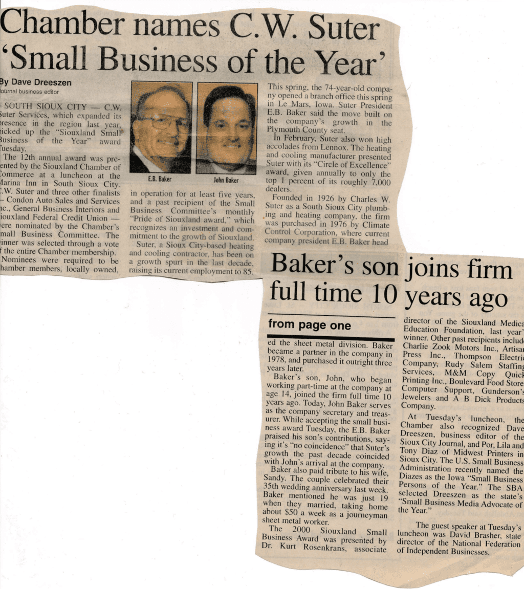 Our History | Service that suits you! | CW Suter Services